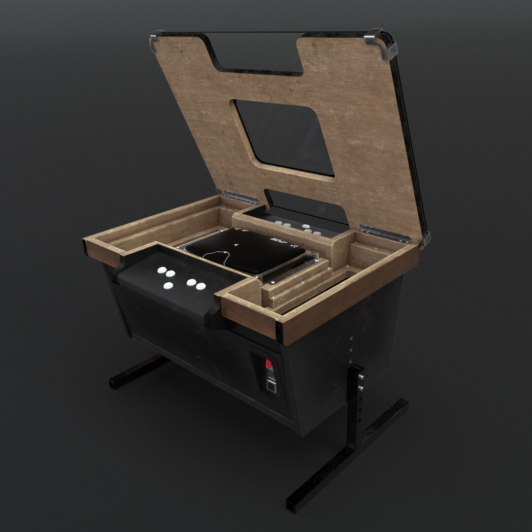 ArtStation - Cocktail Arcade Cabinet