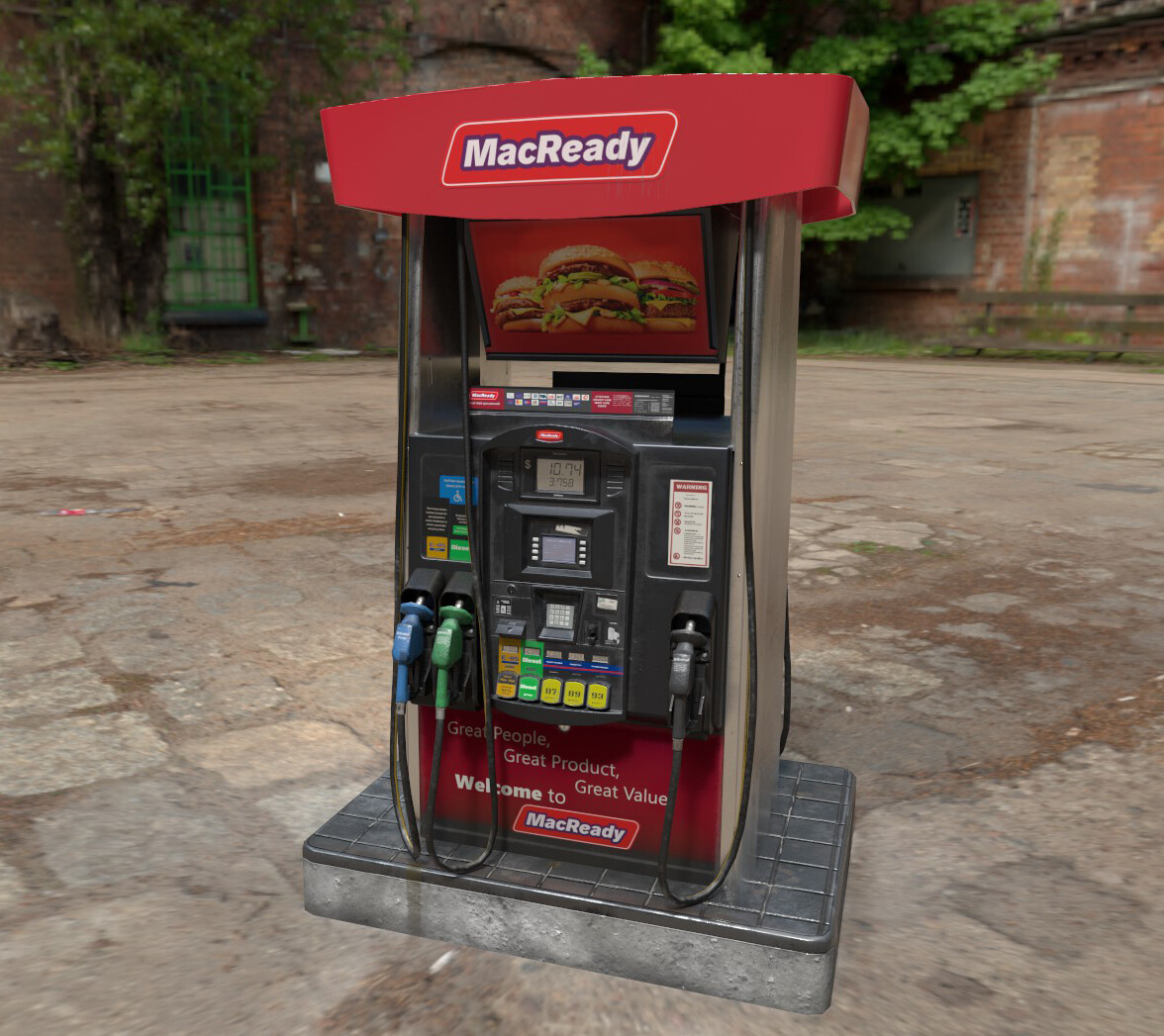 ArtStation - Fuel pump game asset