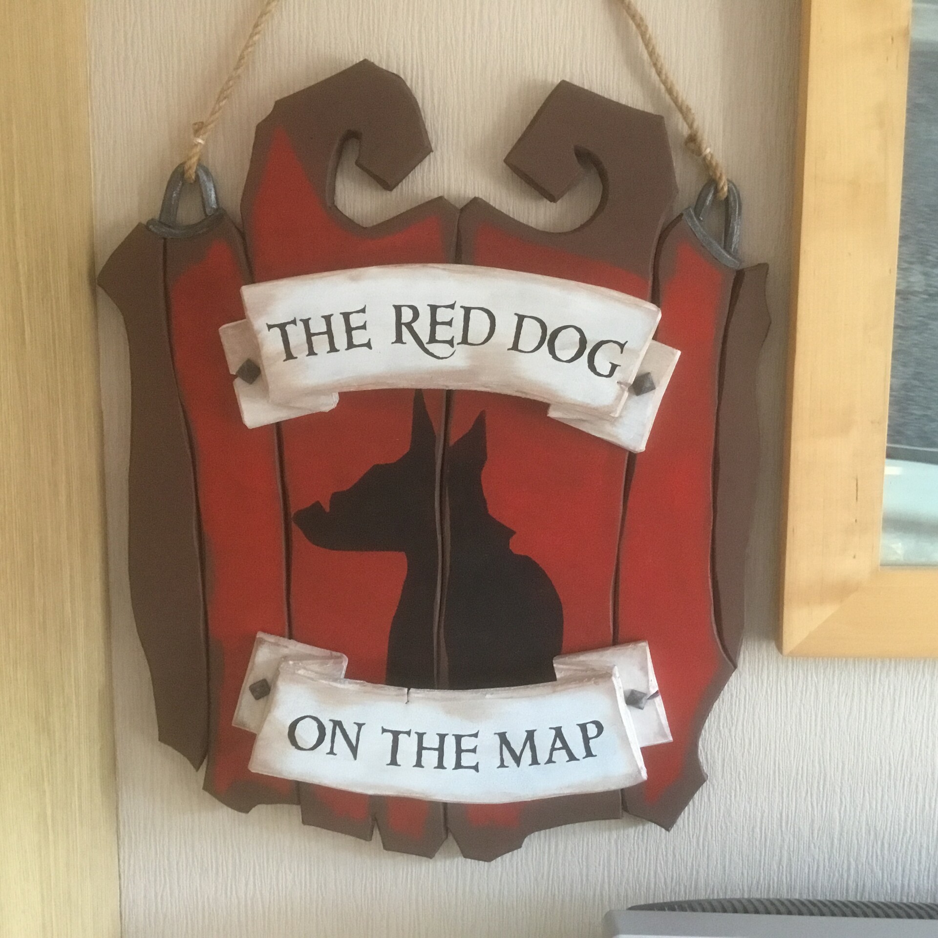 ArtStation - The Red Dog - On The Map. Tavern Sign