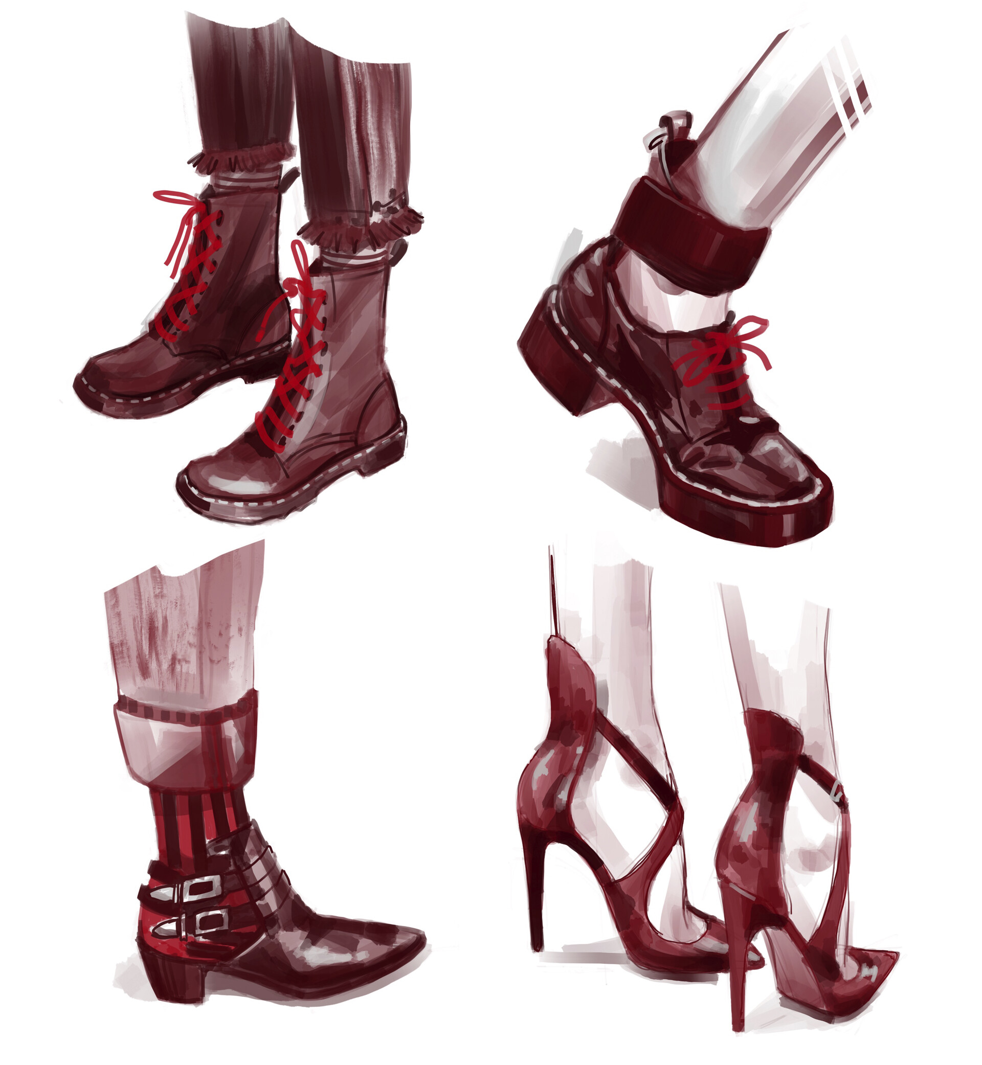 ArtStation - Shoes, Digital Sketching