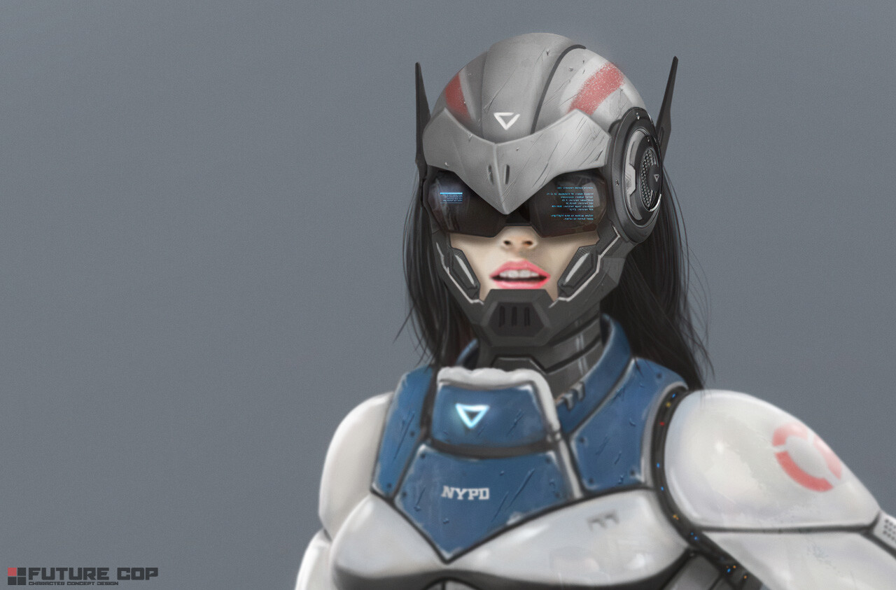 ArtStation - "Future Cop" Character Design
