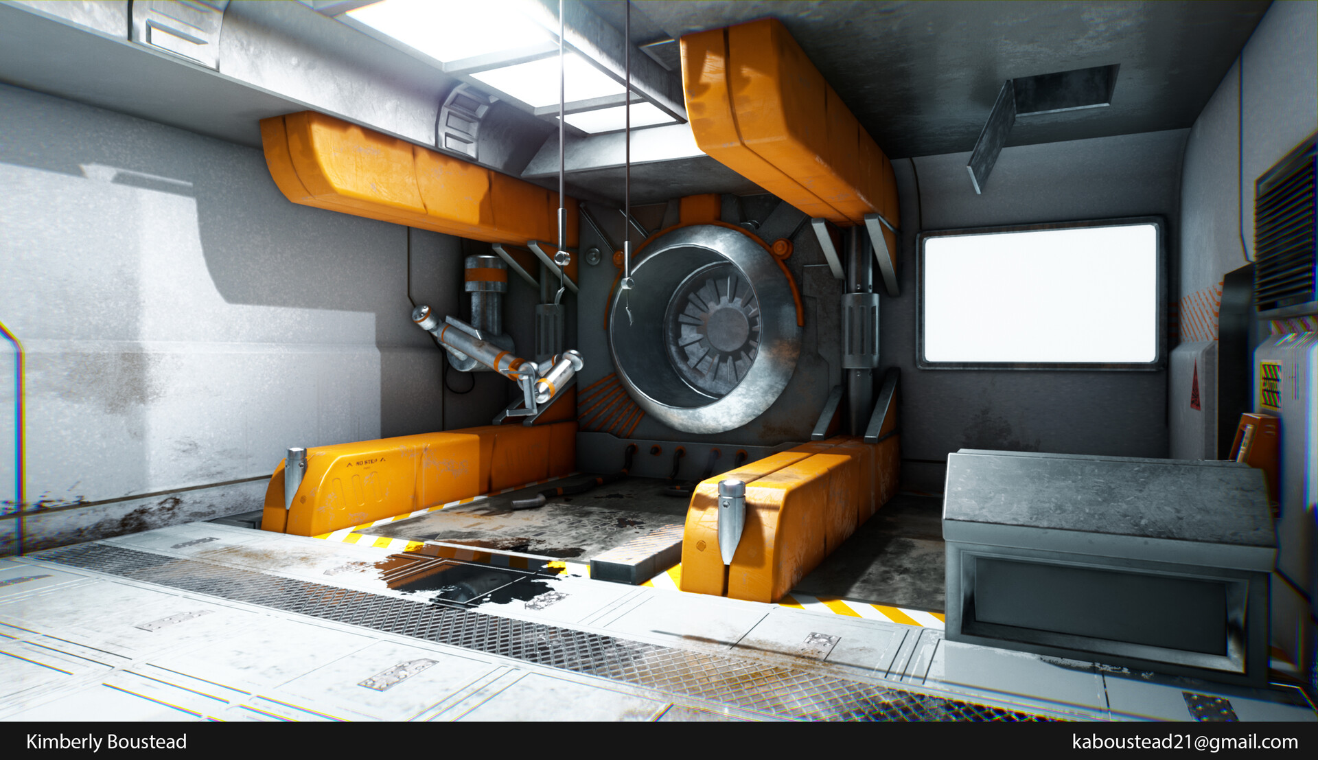 ArtStation - Spaceship Repair Mechanic Bay