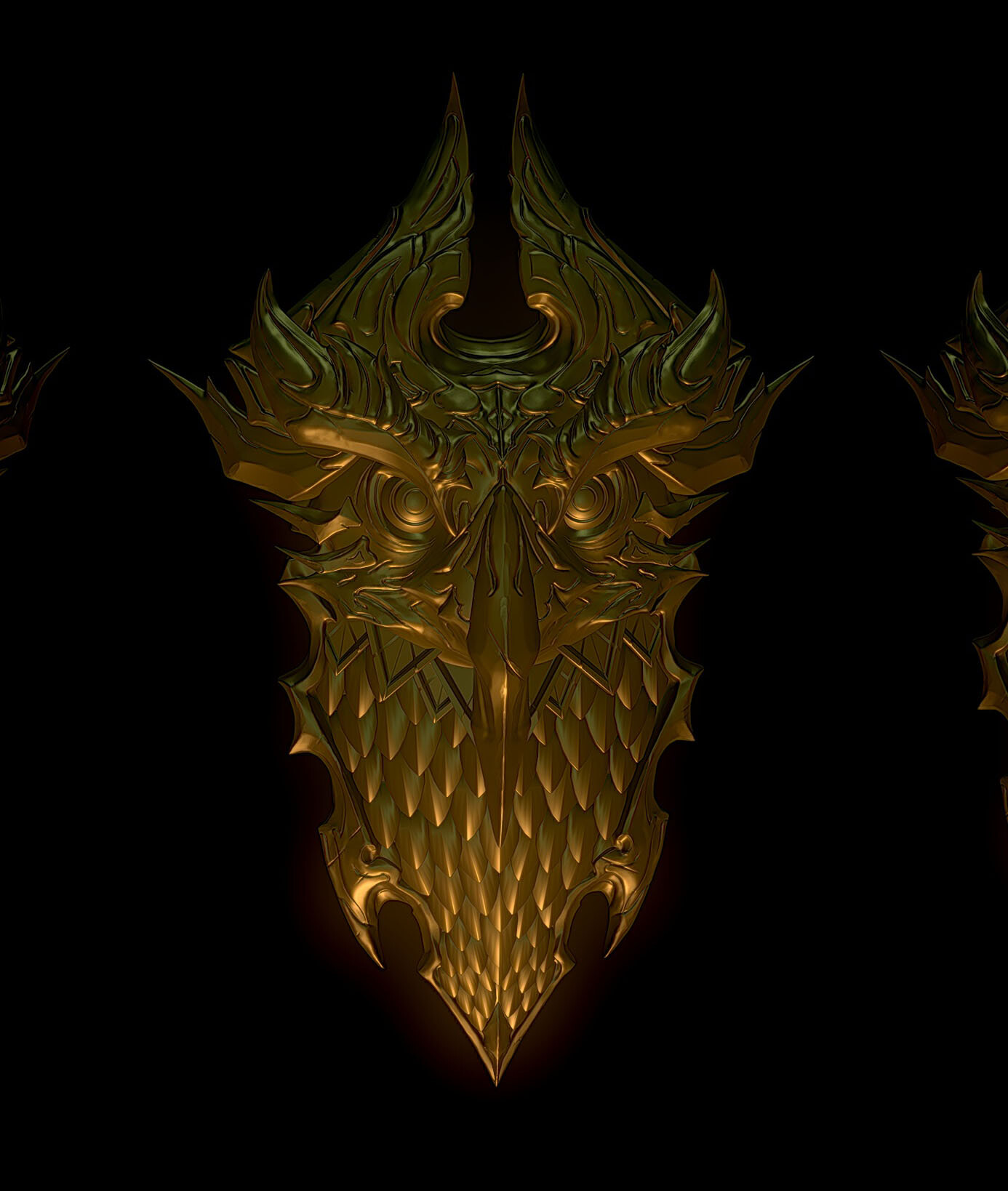 ArtStation - owl shield