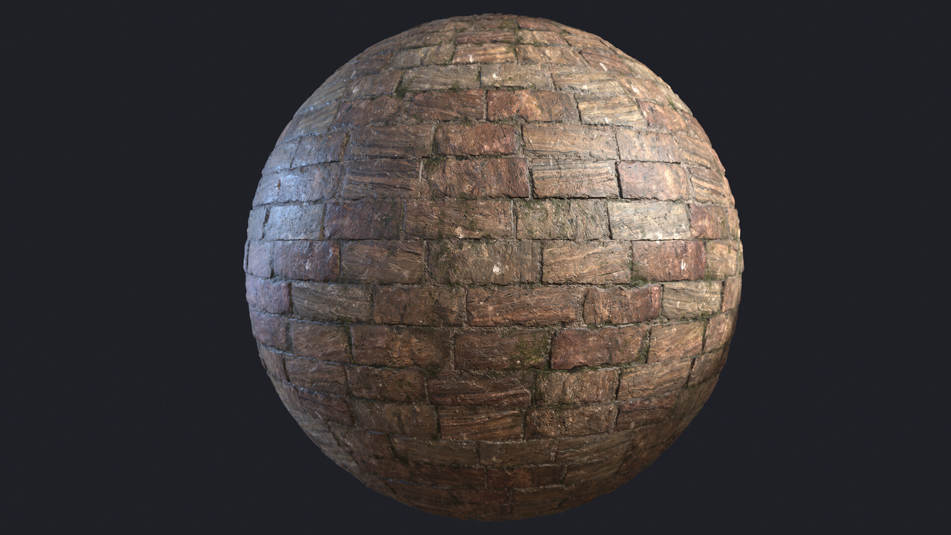 ArtStation - Cliff Stone Brick wall - Material Study