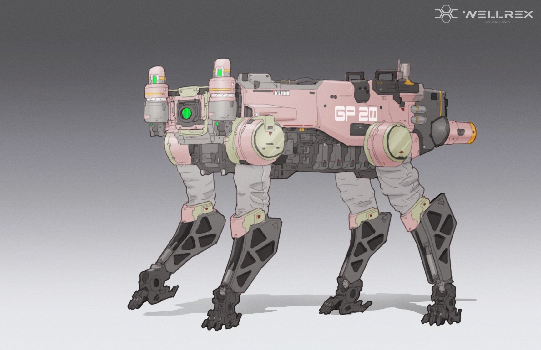 ArtStation - U.S.Army mechanical Dog