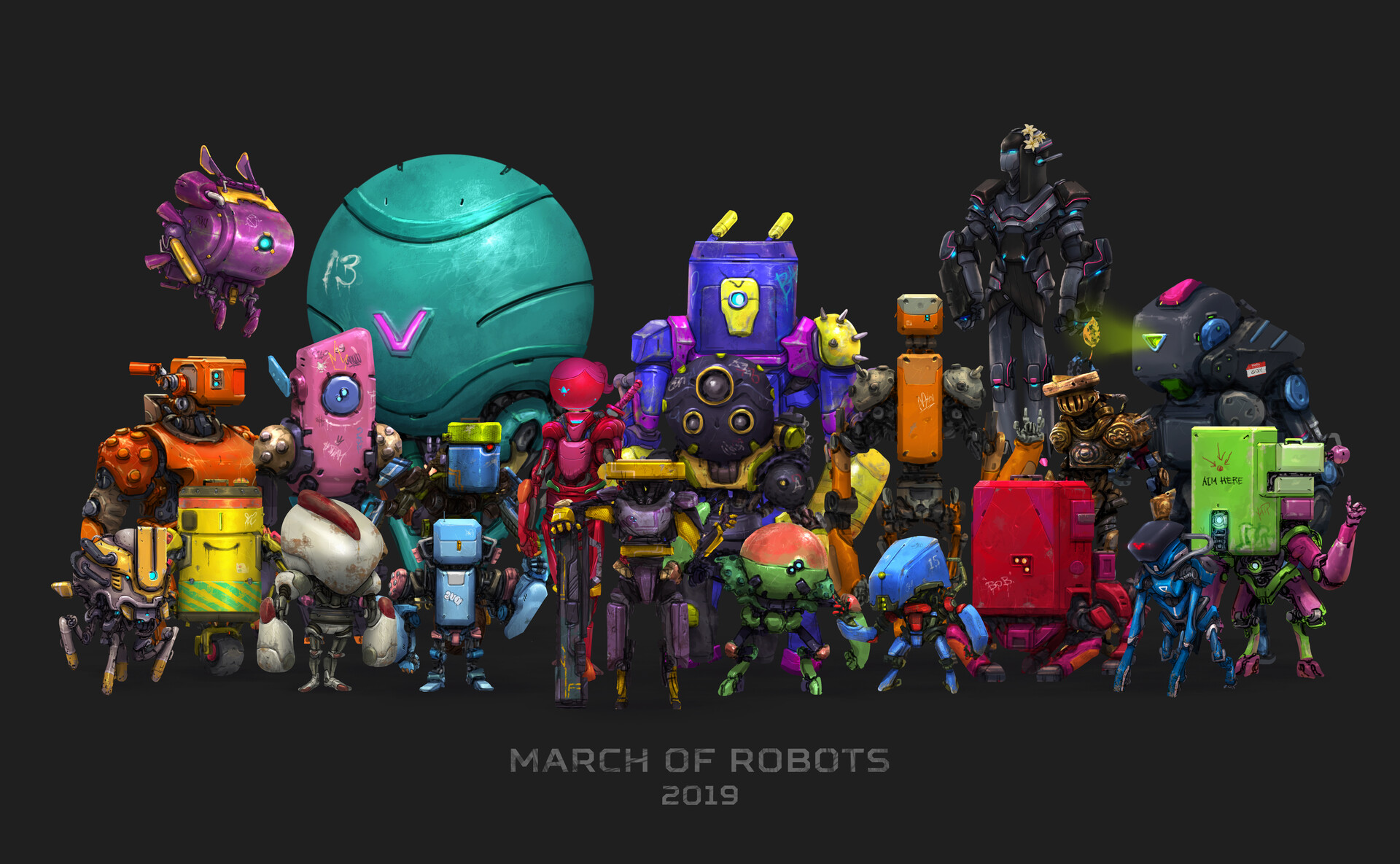 ArtStation - March of Robots 2019 Family