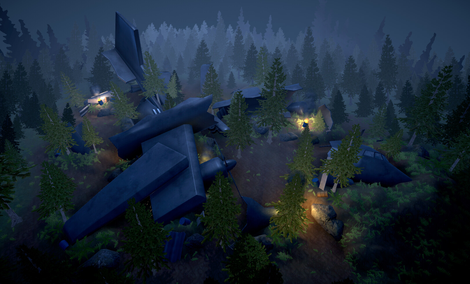 ArtStation - Level Design Concept - Plane Crash