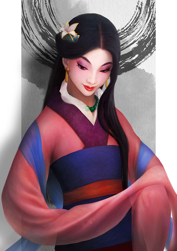 ArtStation - Disneyprincess Mulan Fan Art