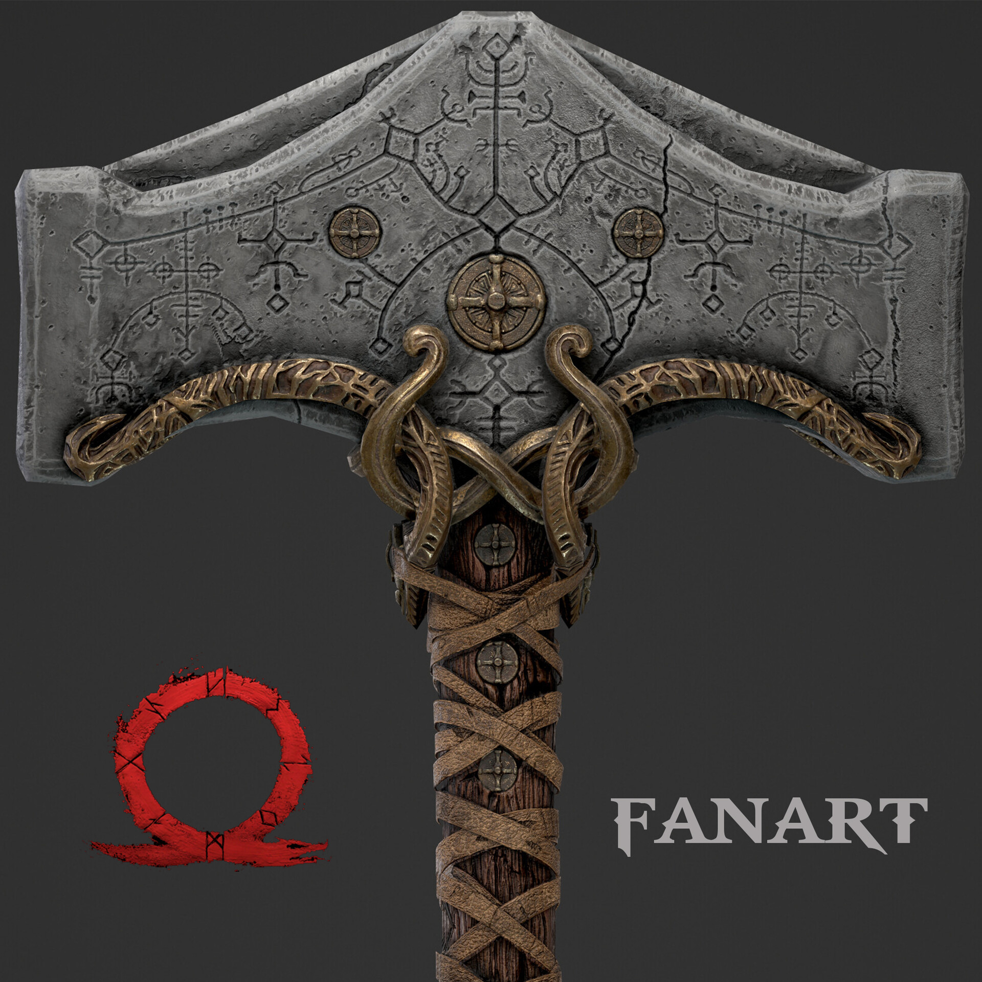 ArtStation - Thor's hammer - Fanart