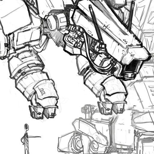 ArtStation - Mech - Linework