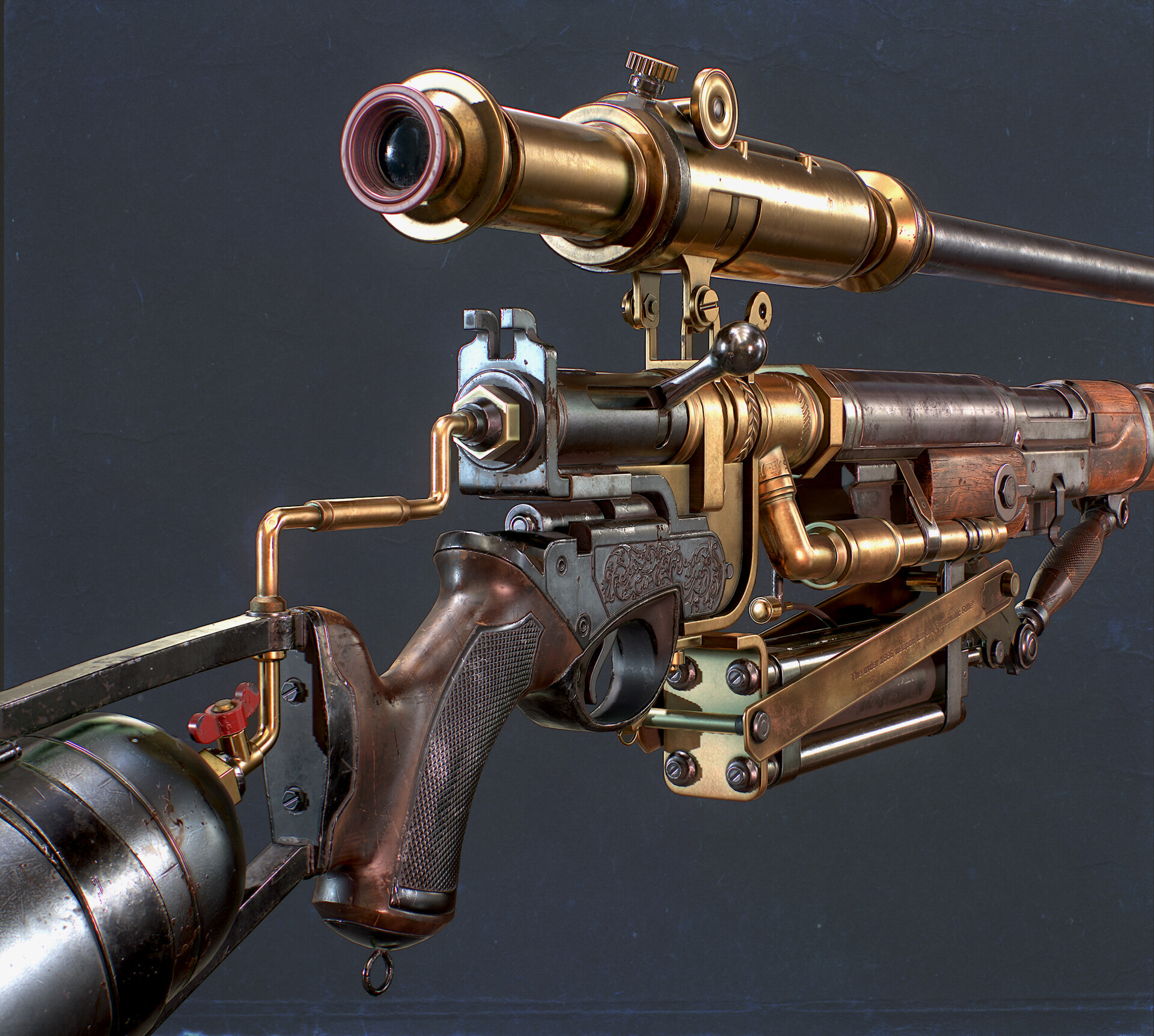 ArtStation - Pneumatic Rifle