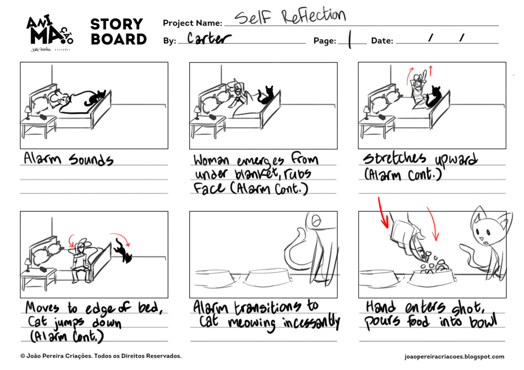 ArtStation - Self Reflection Storyboards