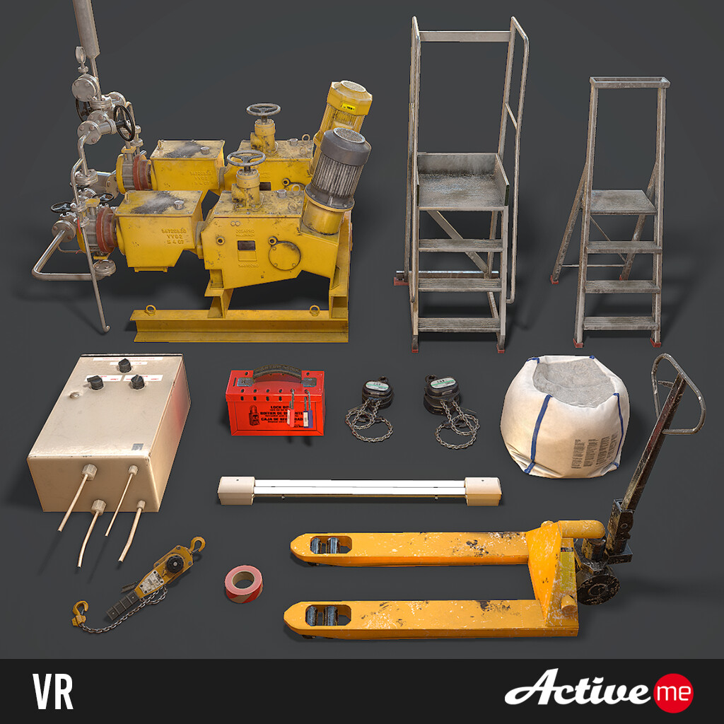 ArtStation - VR - Industrial Factory - Props