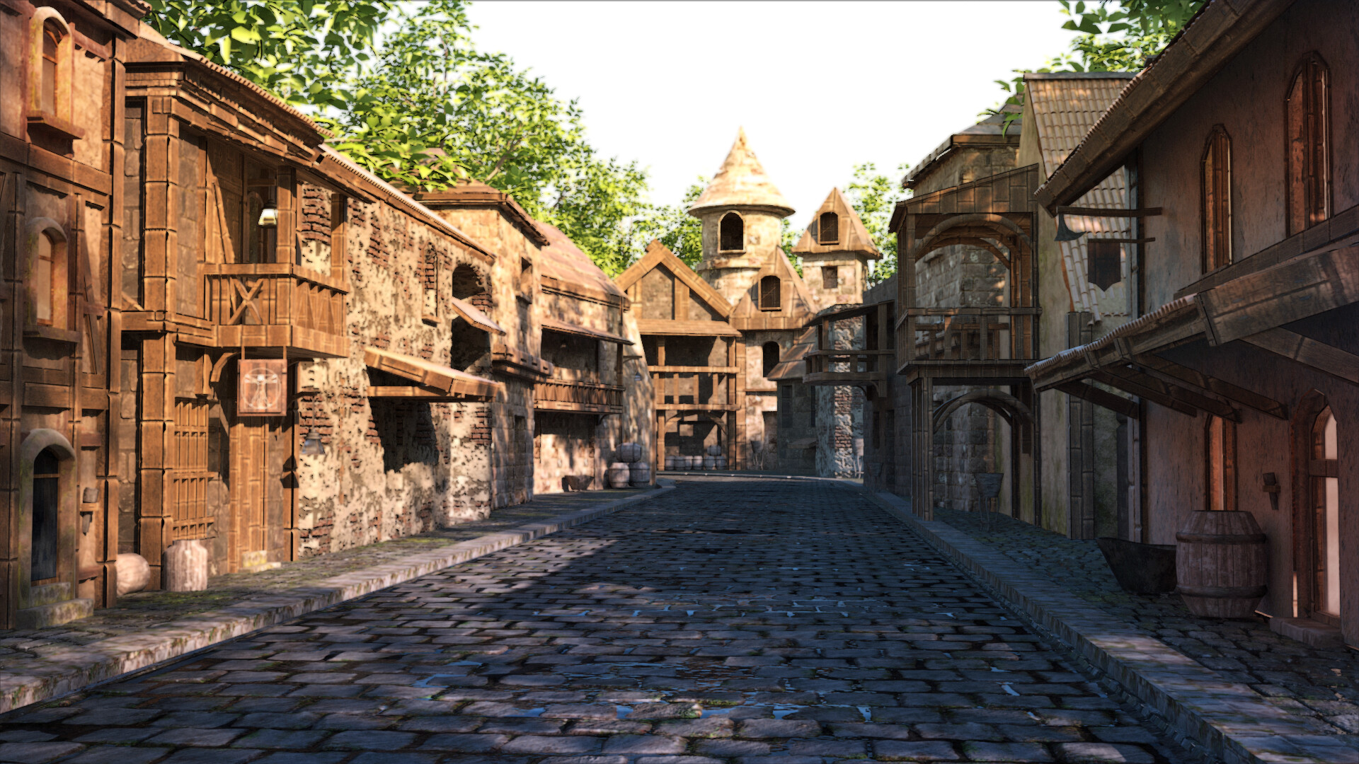 ArtStation - Medieval town