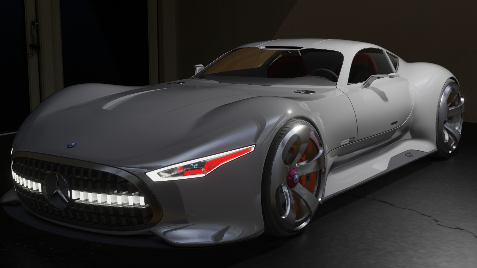 ArtStation - mercedes benz - vision gt done in Blender rendered with eevee