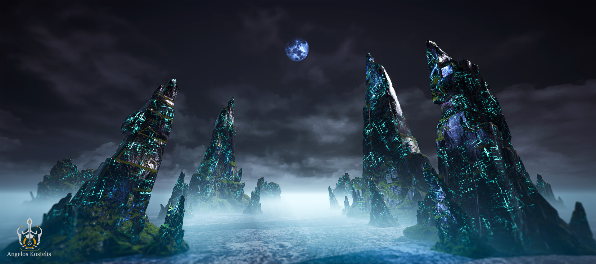 ArtStation - Indie Game UE4 - Alien Planet Rock Fomations