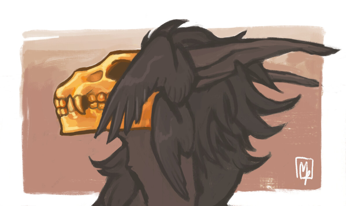 ArtStation - Golden Skull Demon Design