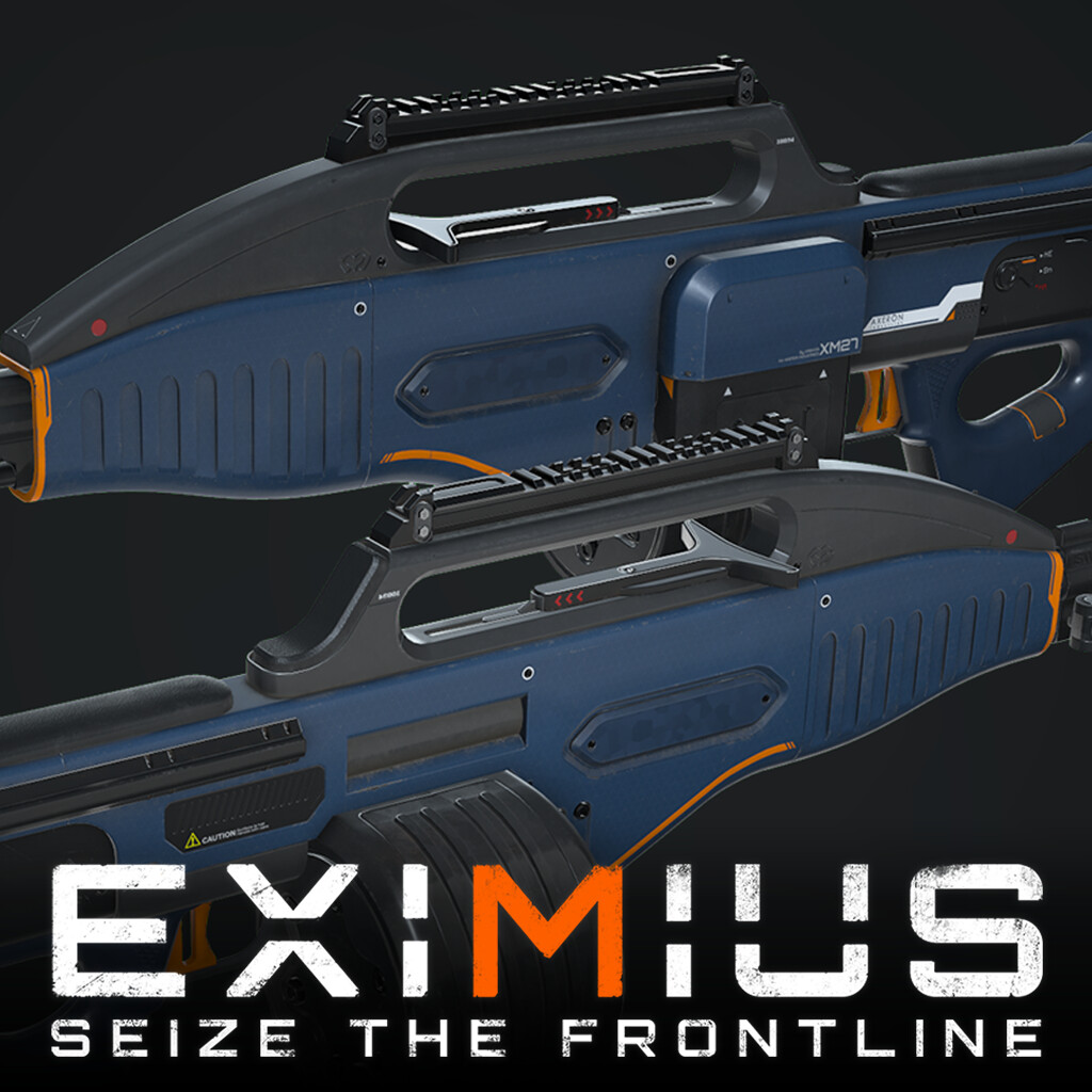 ArtStation - EXIMIUS - Axeron XM27 (Infantry Support Weapon)