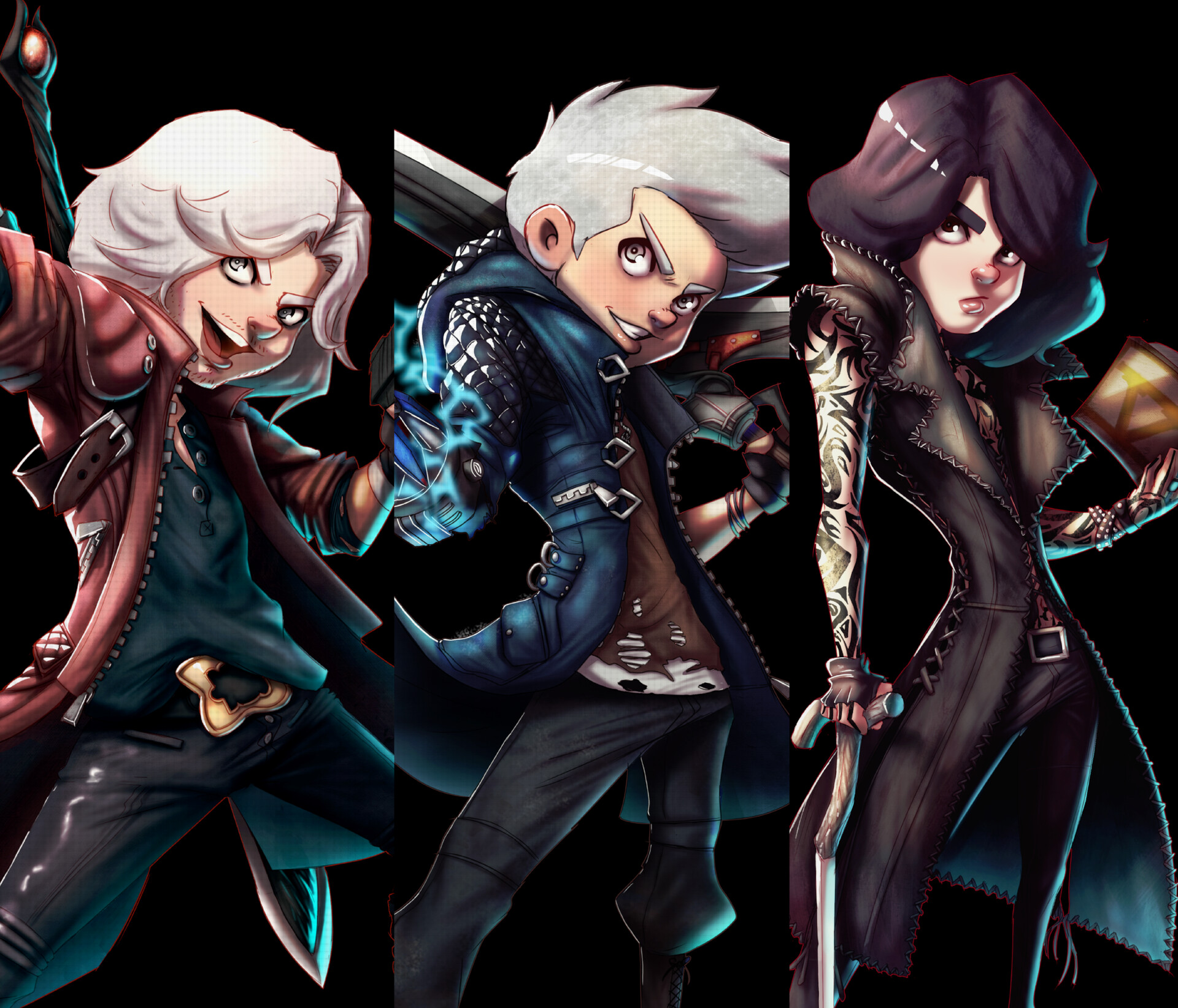 ArtStation - Devil May Cry 5 - chibis