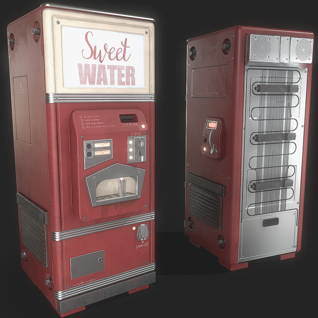 ArtStation - Retro Futuristic Soda Machine
