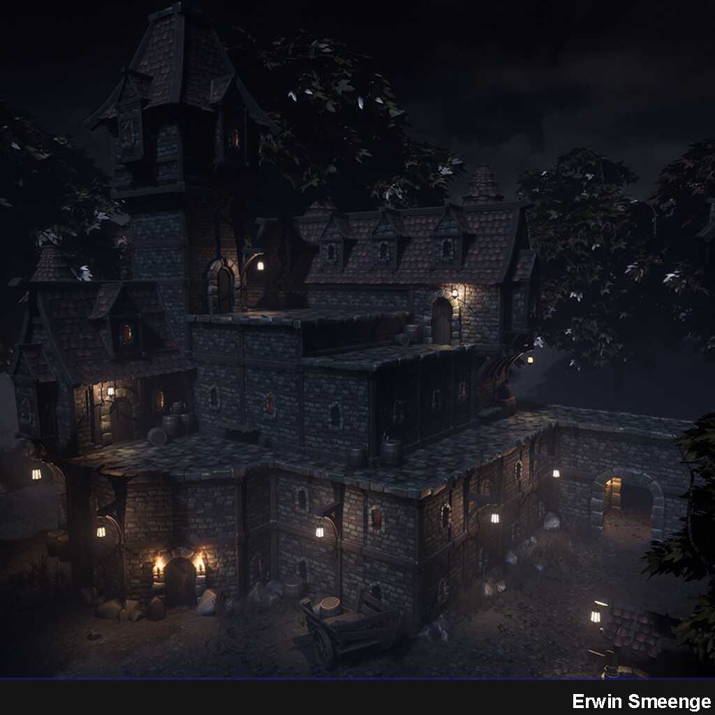 ArtStation - Forest Castle