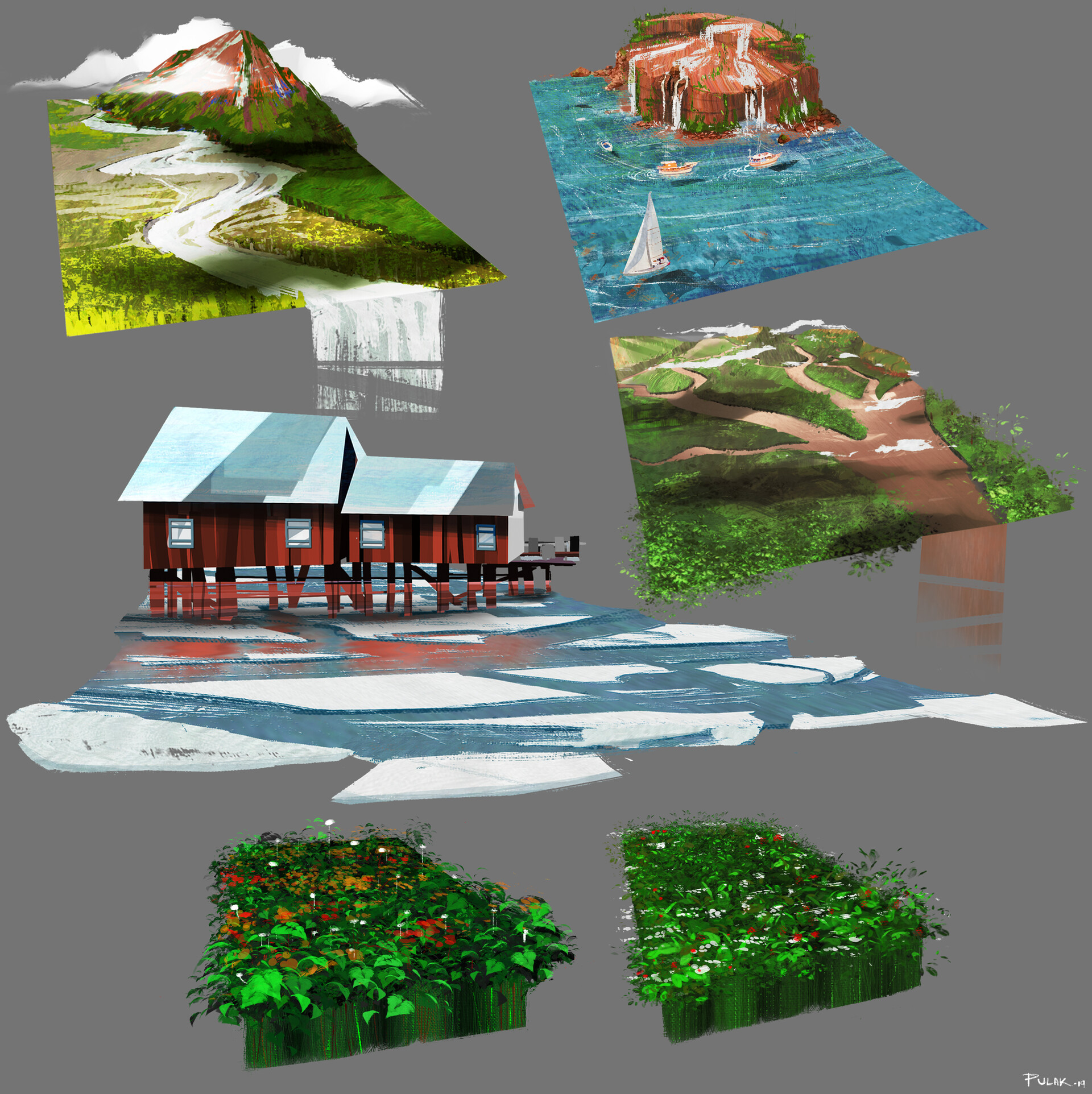 ArtStation - Isometric concept (game environments)