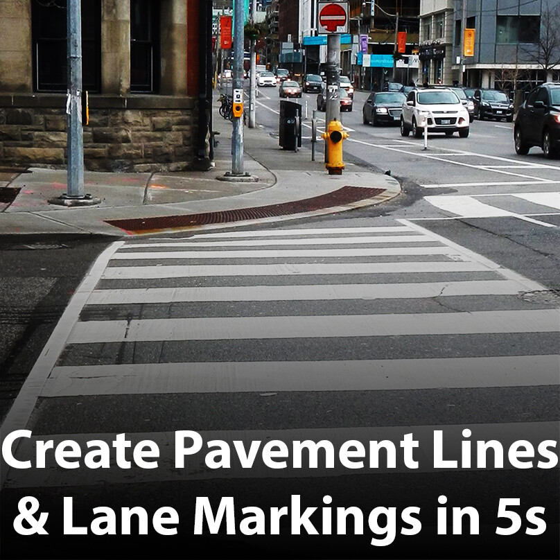 ArtStation - How to create Pavement Lines & Lane Markings in 5 seconds