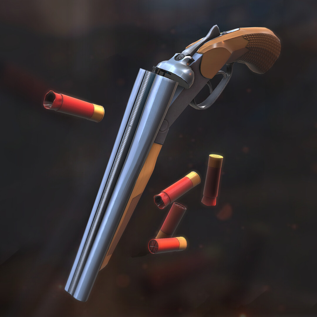 ArtStation - Stylized "Sawed-off Shotgun Game Model