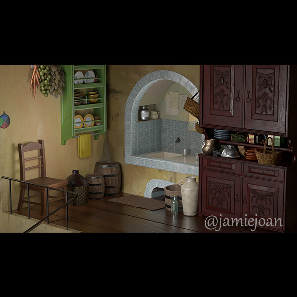 ArtStation - Howl's Moving Castle Interior