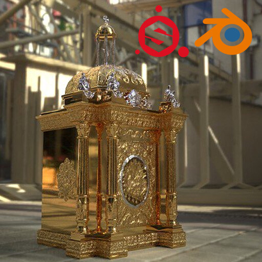 ArtStation - Golden tabernacle in 3D