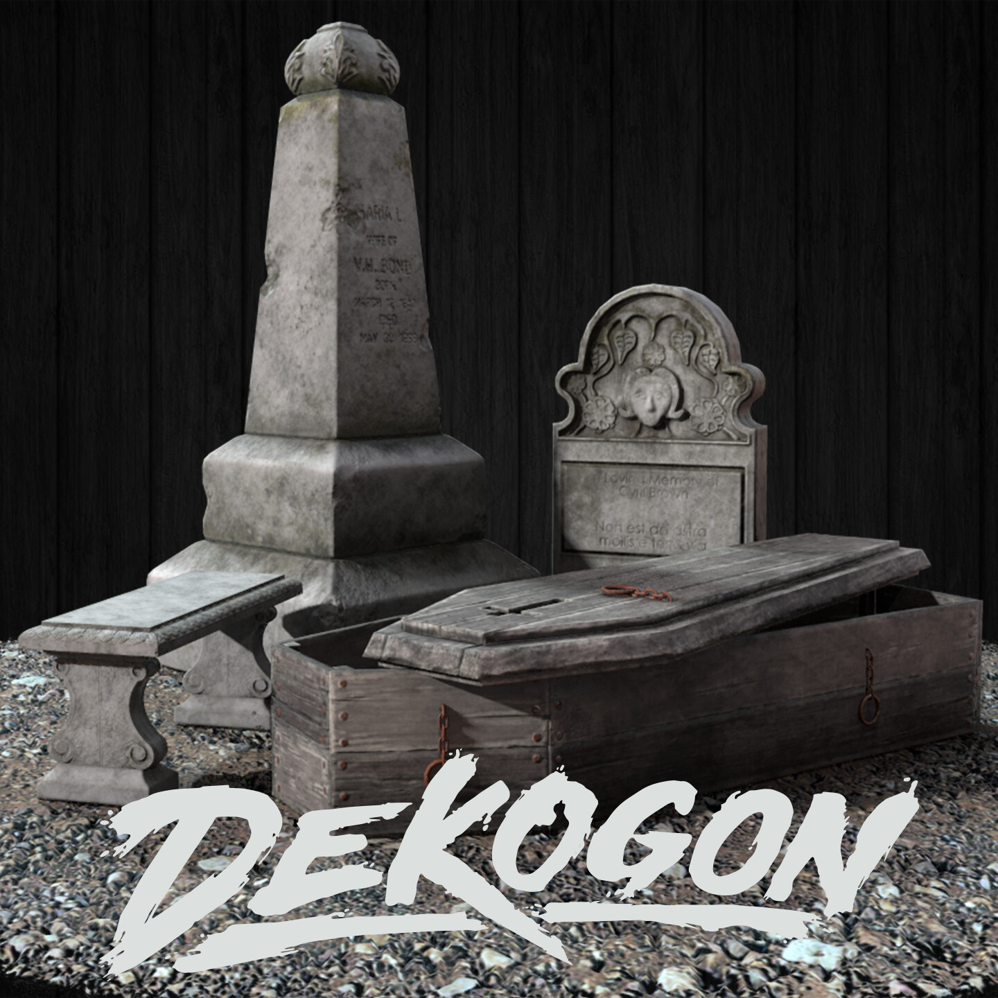 ArtStation - Graveyard Props