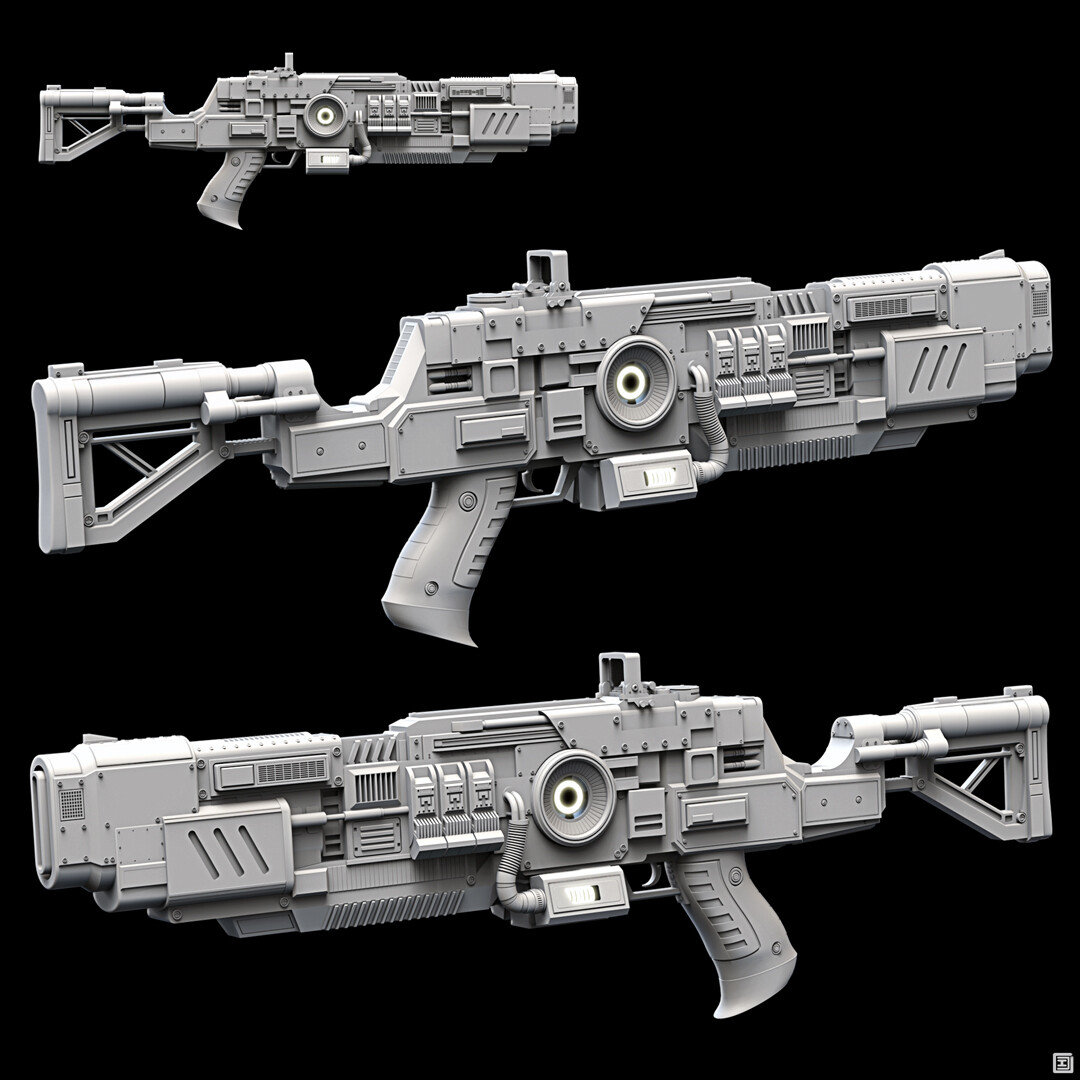 ArtStation - High Energy Blaster (H.E.B)