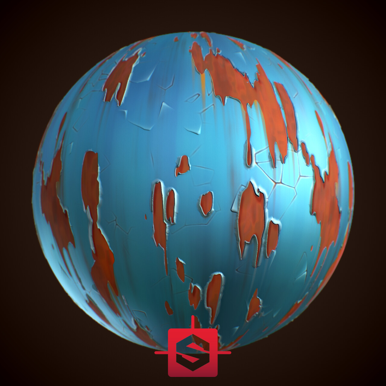 ArtStation - Stylized rusty metal