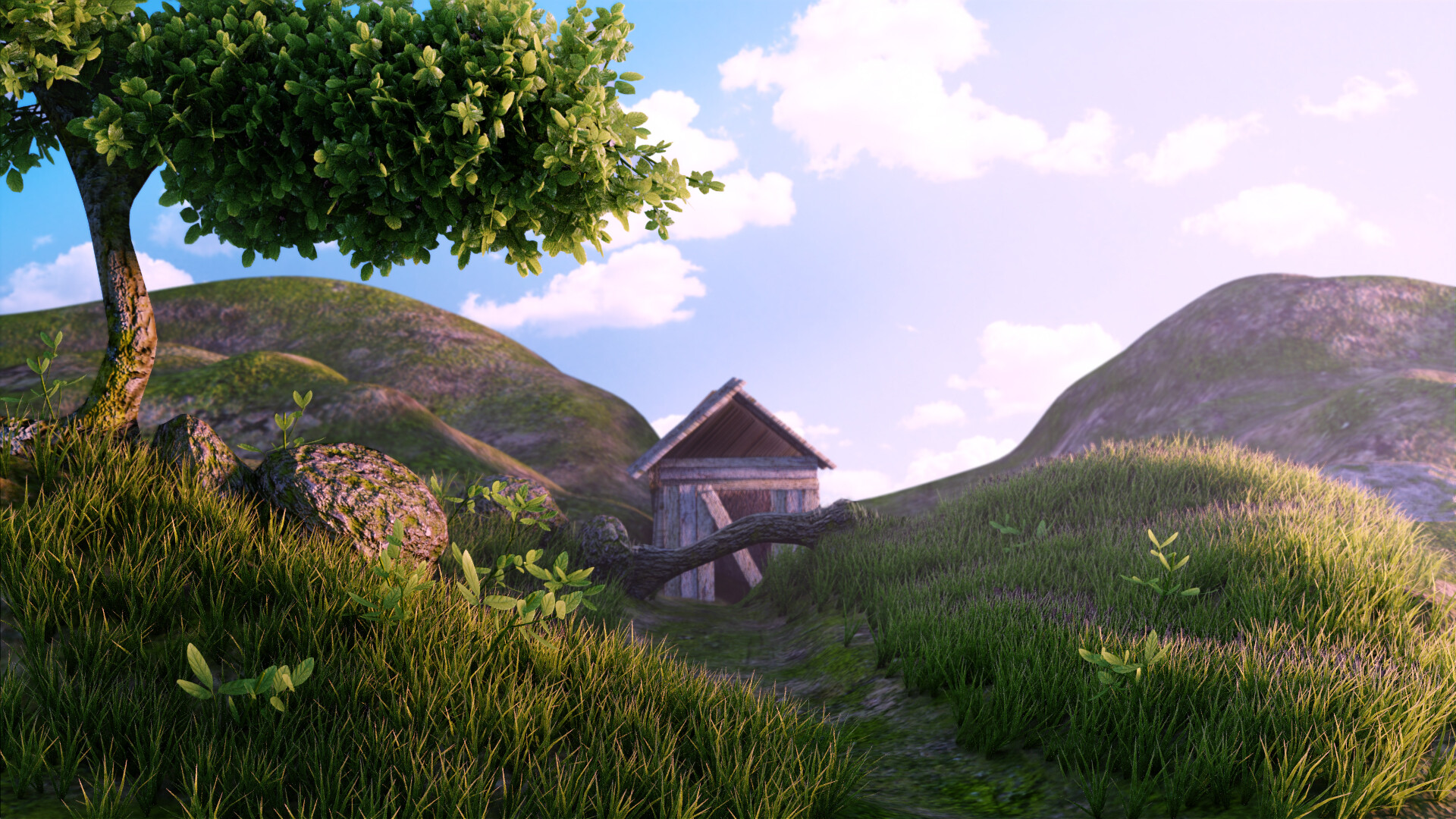 ArtStation - Environment and nature scene in blender