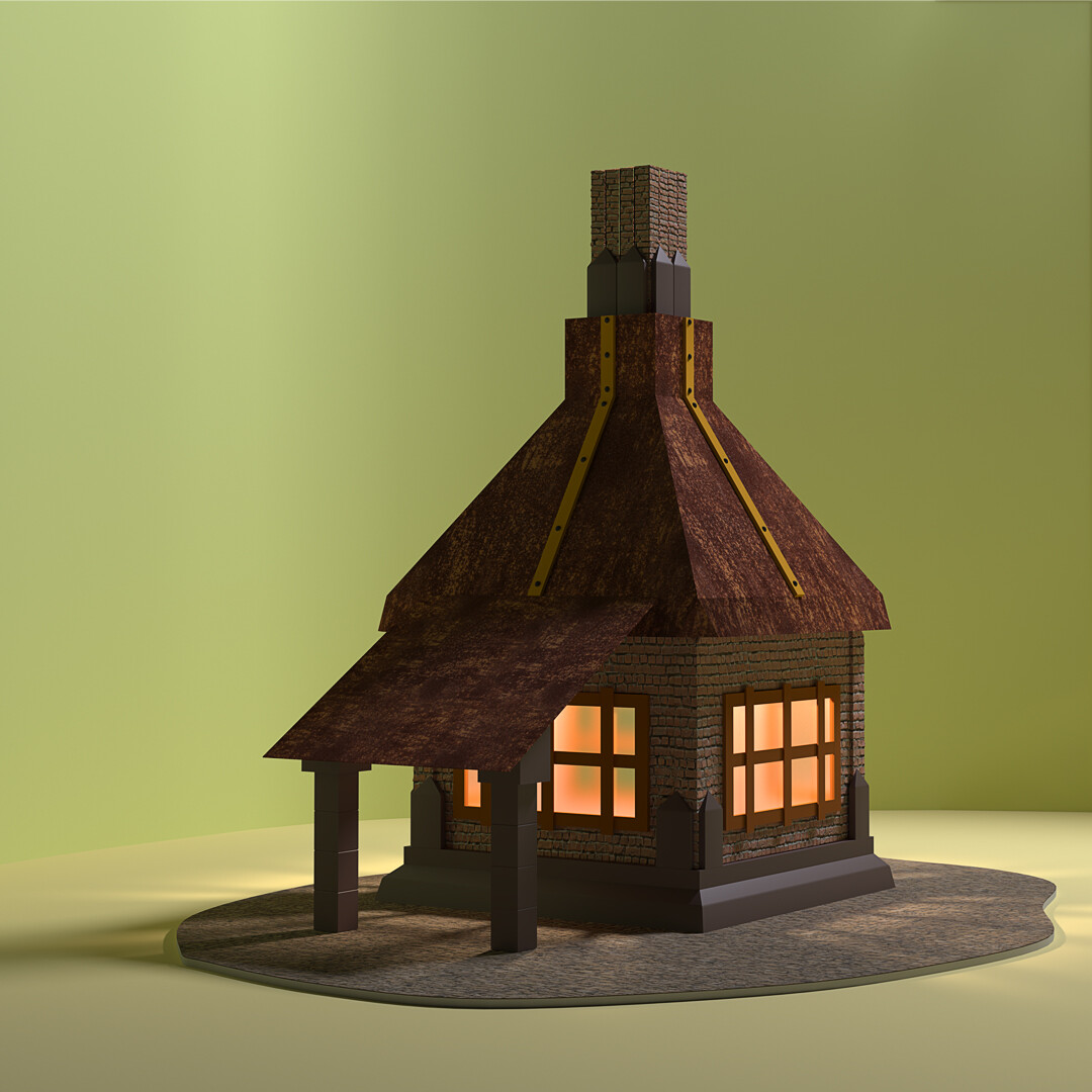 ArtStation - 3d model of house.