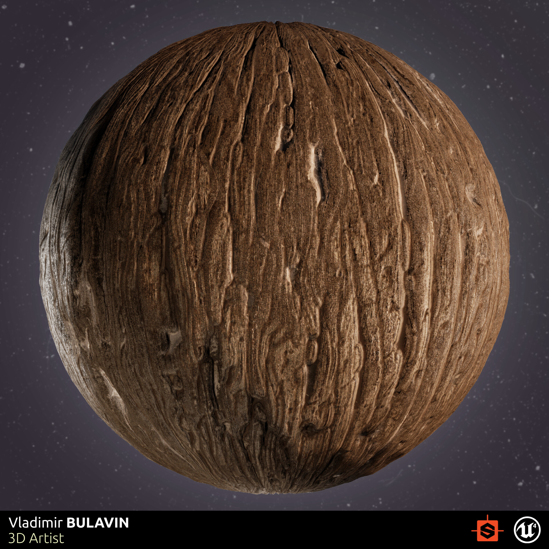 ArtStation - Tree Bark - Substance Designer
