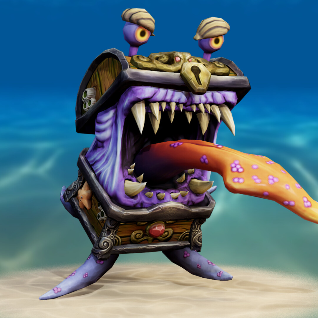 ArtStation - Underwater Mimic Chest