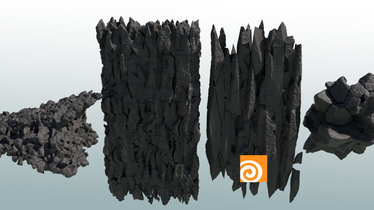 ArtStation - Procedural rock / cliff in Houdini