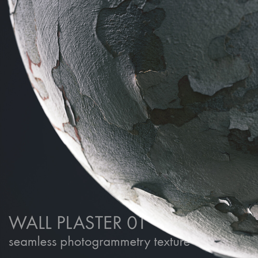 ArtStation - WALL PLASTER 01 - 16K seamless photogrammetry texture