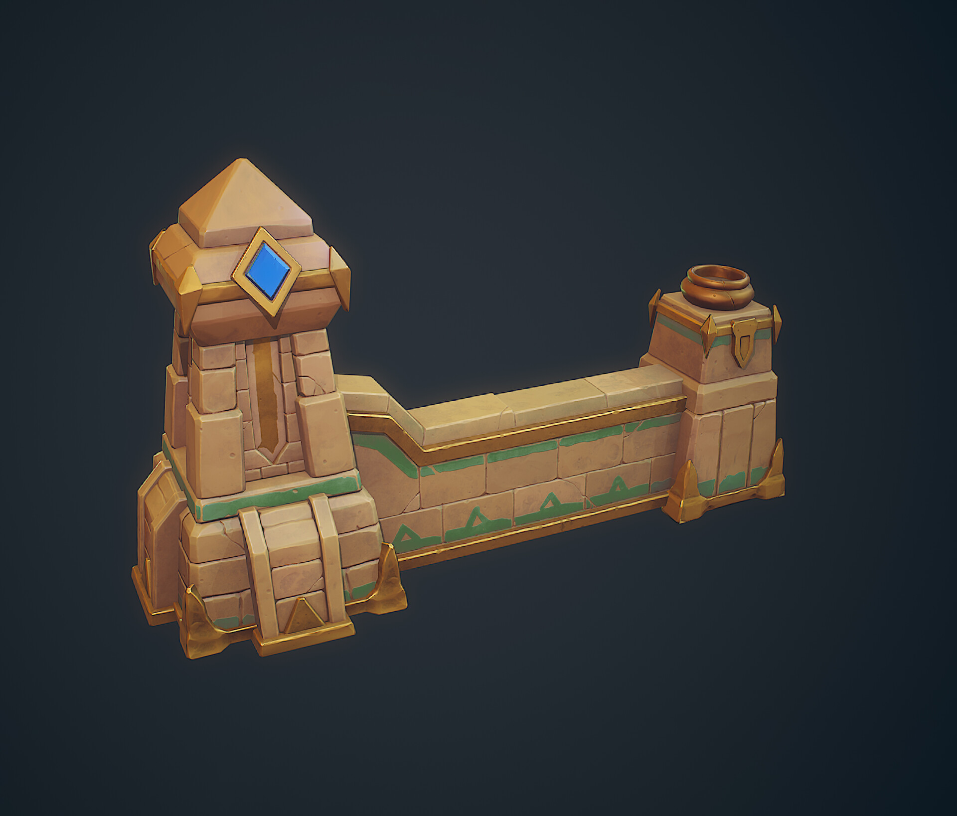 ArtStation - A Stylized wall