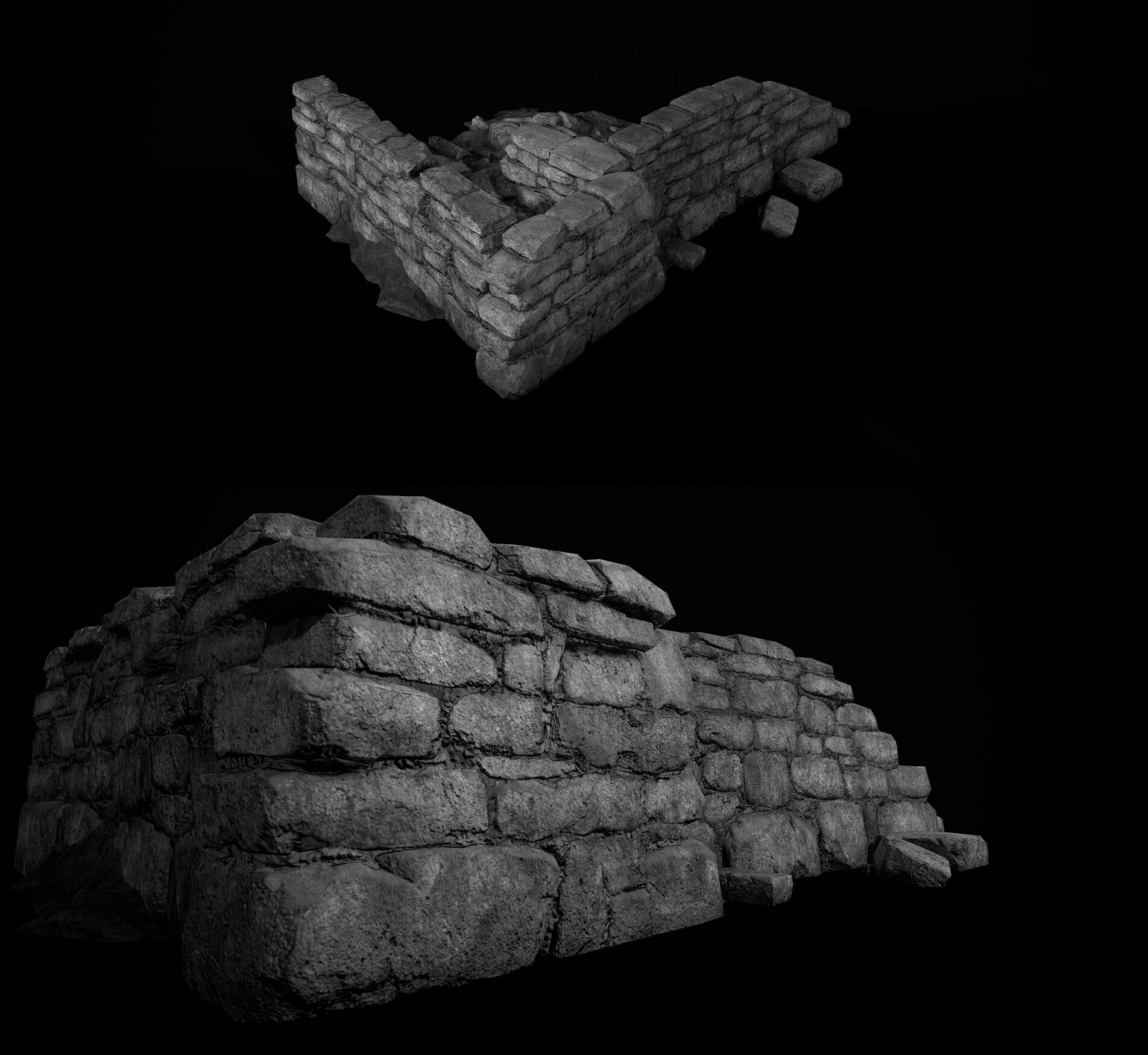 ArtStation - Stone wall