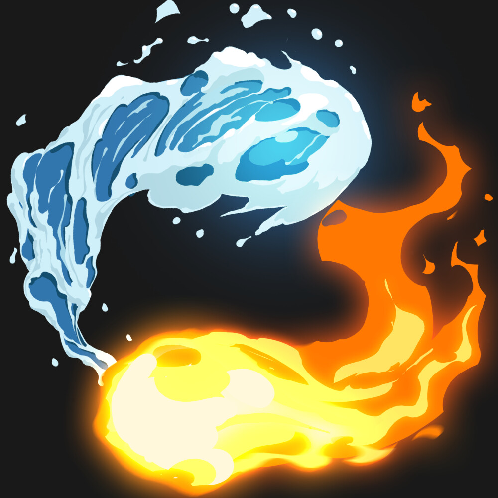ArtStation - Water and Fire