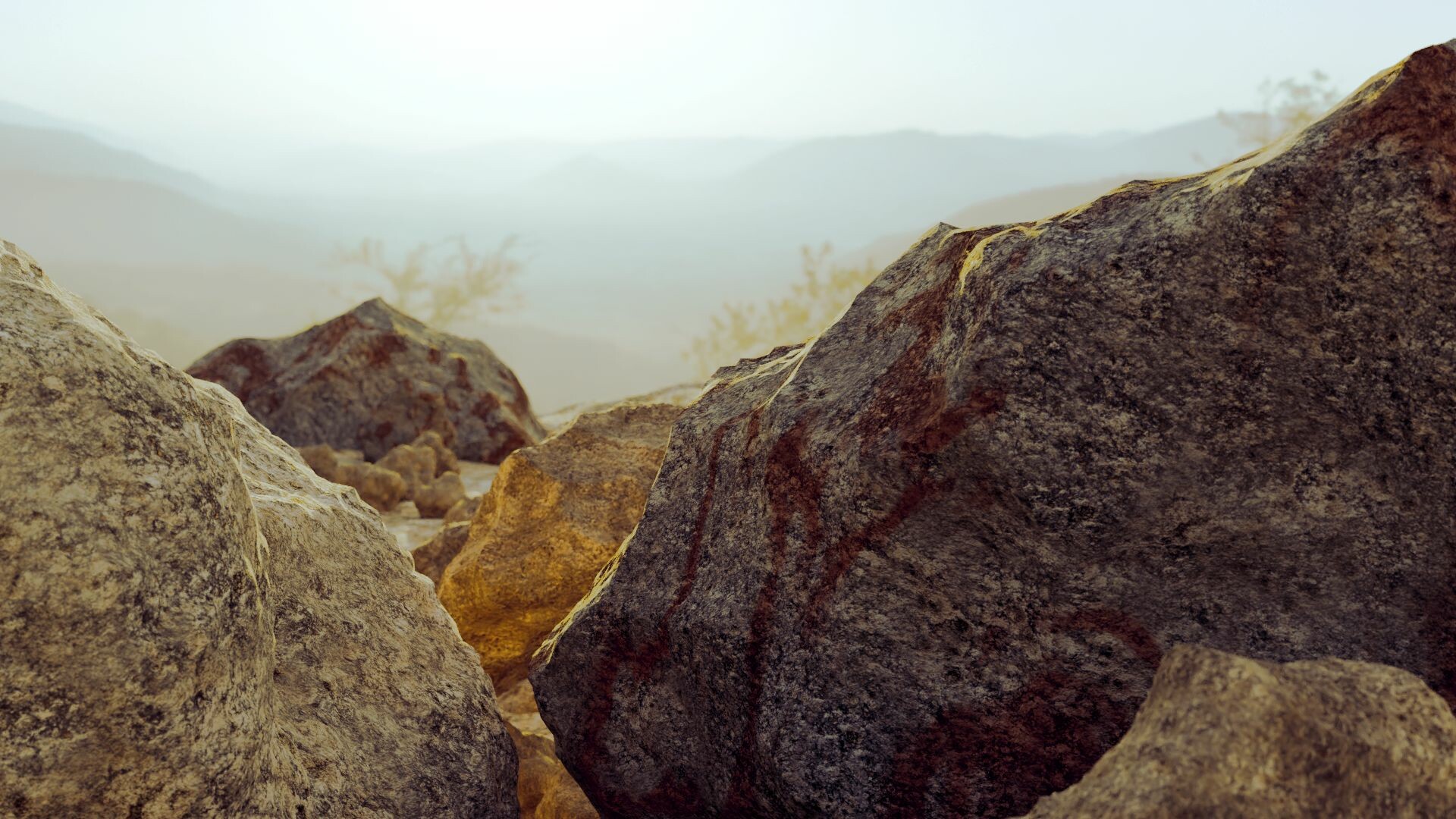 ArtStation - how to generate and scatter rocks in blender 2.80