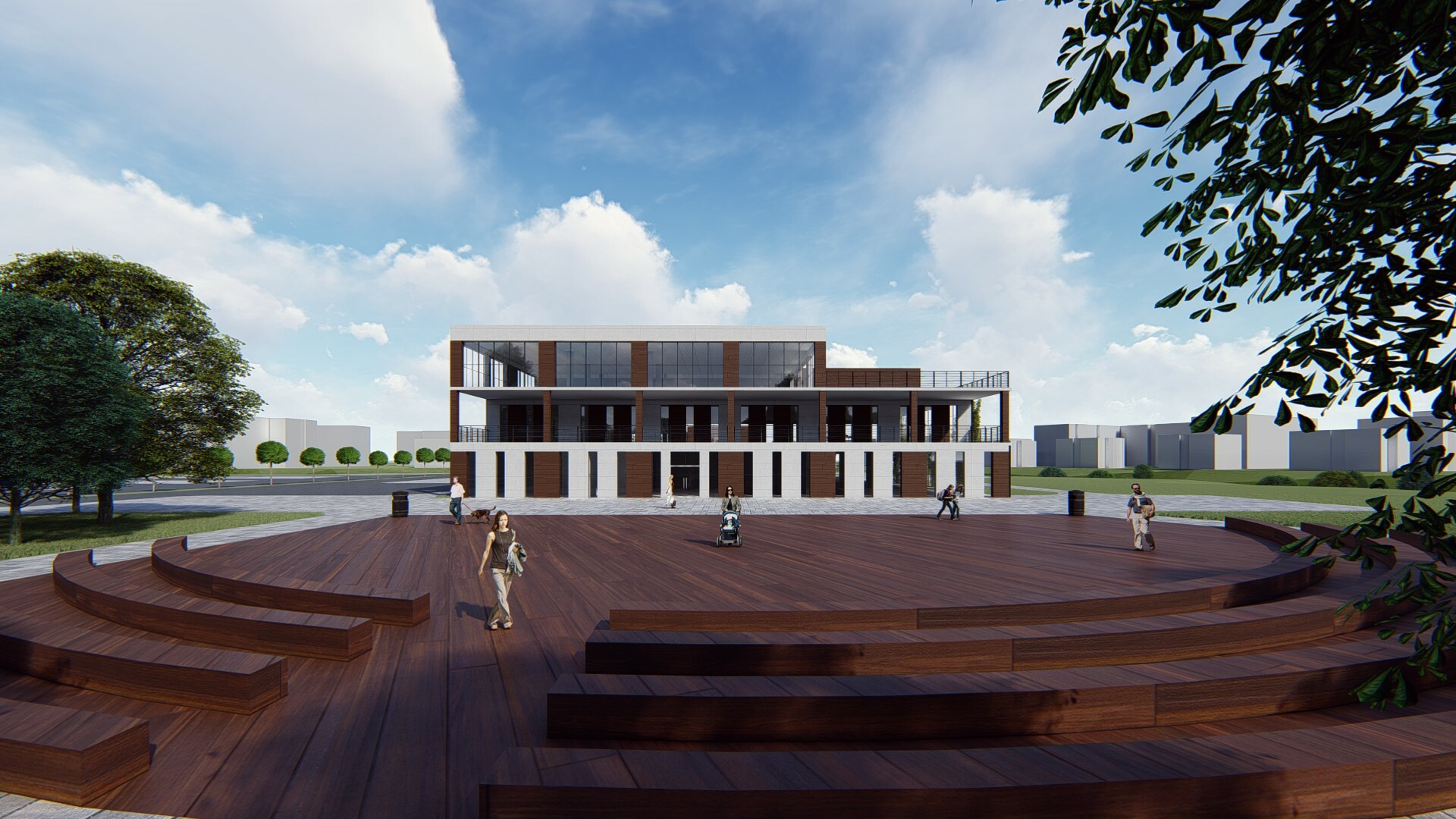 ArtStation - Community Center - visualization design (02.2019)