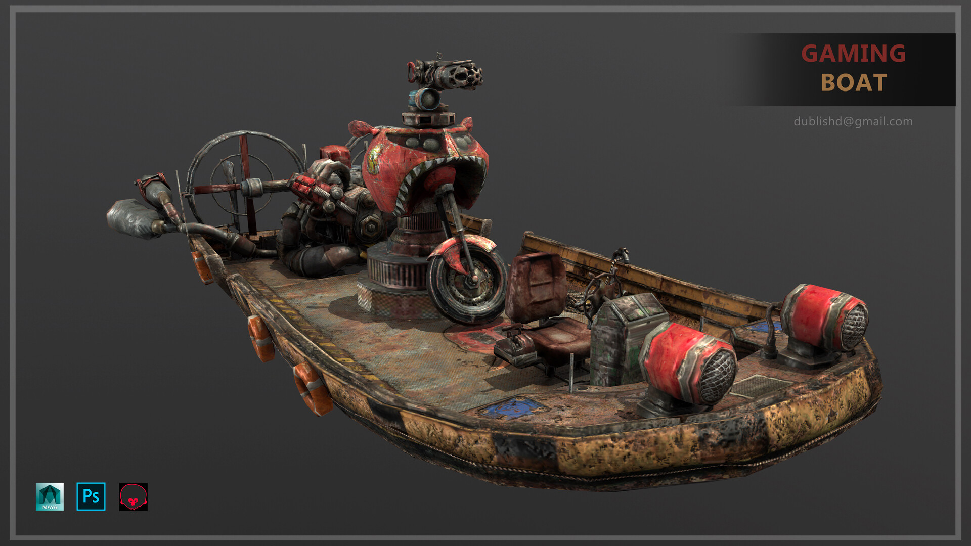 ArtStation - Gaming Boat