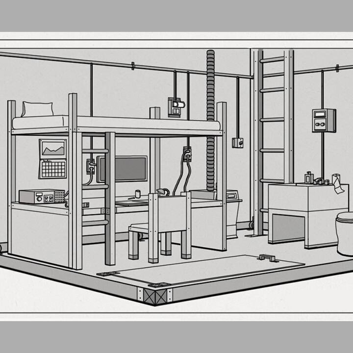 ArtStation - Prepper's Bunker Concept