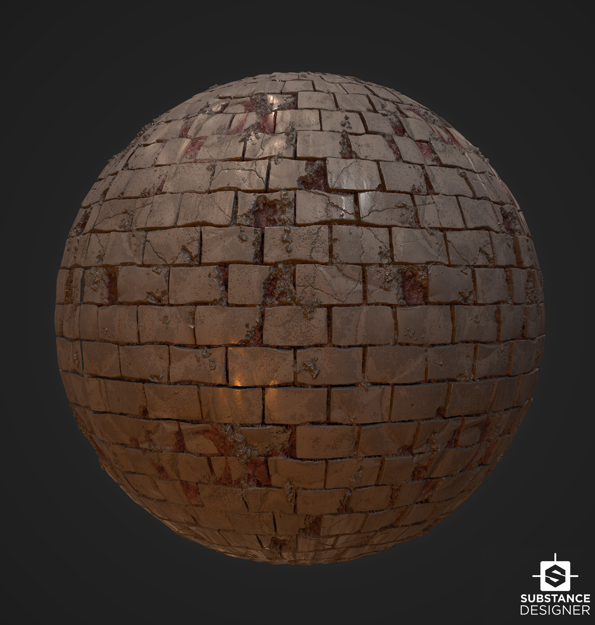 ArtStation - Blood Stained Brick