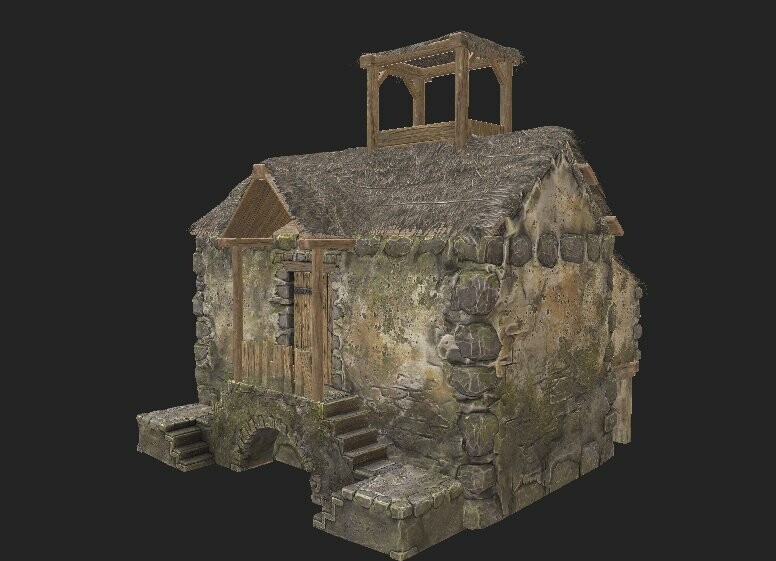 ArtStation - Medieval Hut