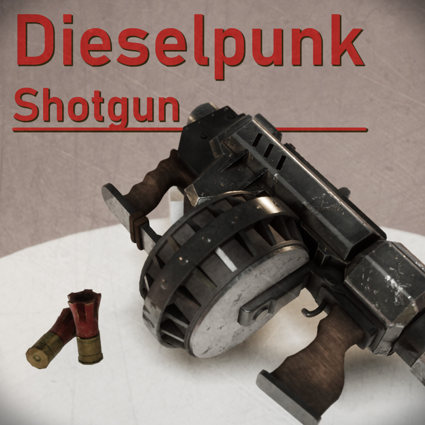 ArtStation - Dieselpunk Shotgun