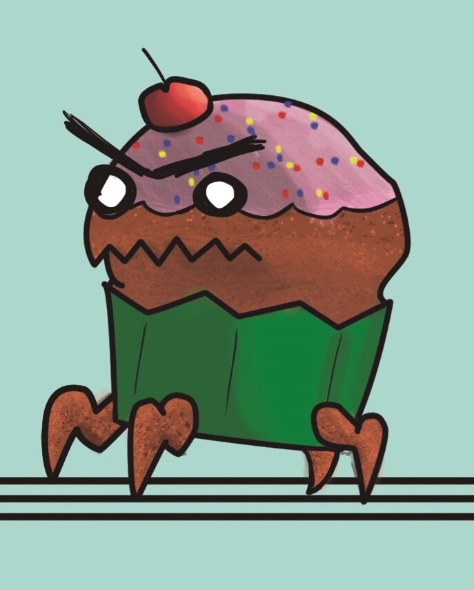 ArtStation - Angry Muffin Monster